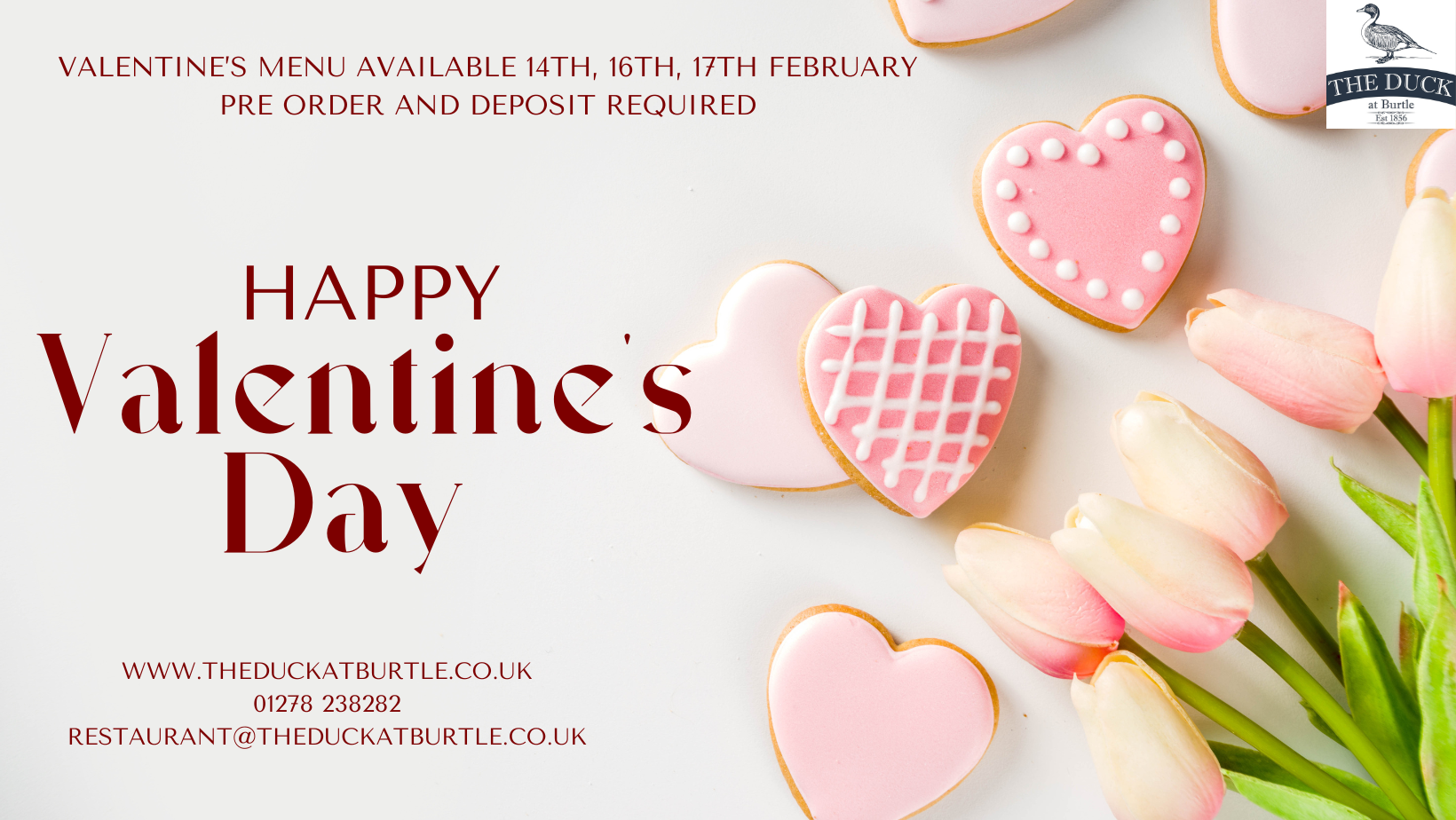 VALENTINE’S MENU | The Duck at Burtle